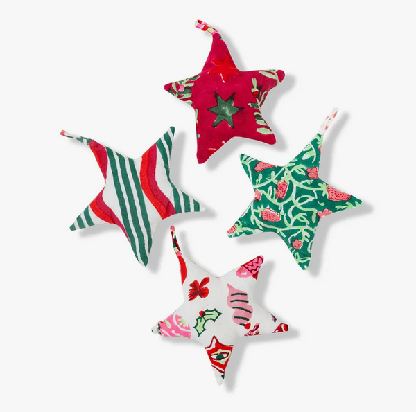 Ast Stars Blockprint Ornament – OMO Jewels & Gifts